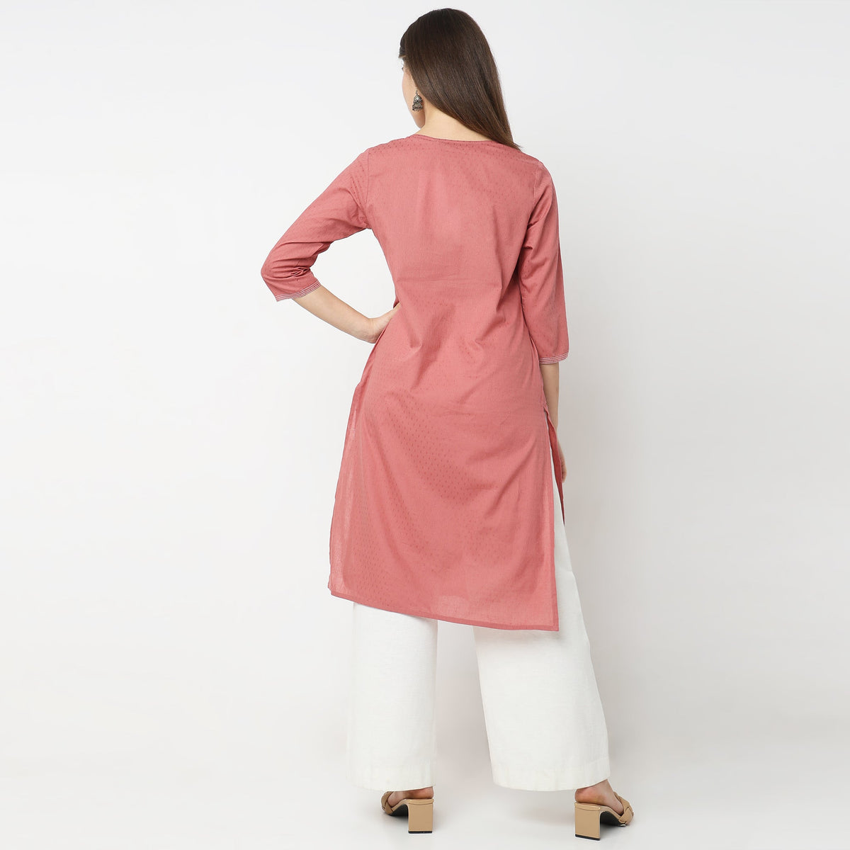 Straight Fit Embroidered Kurta - Style Union