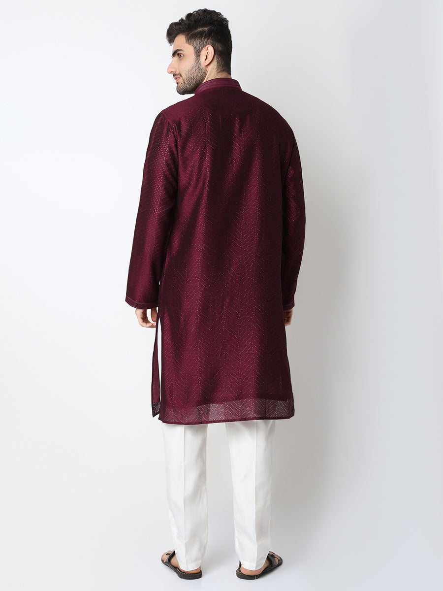 Cut Work Straight Kurta with Pant Set