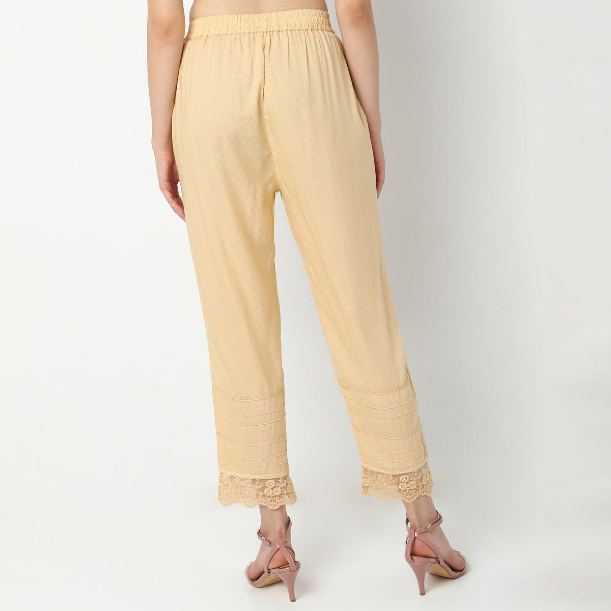 Straight Fit Solid Ethnic Pants - Style Union