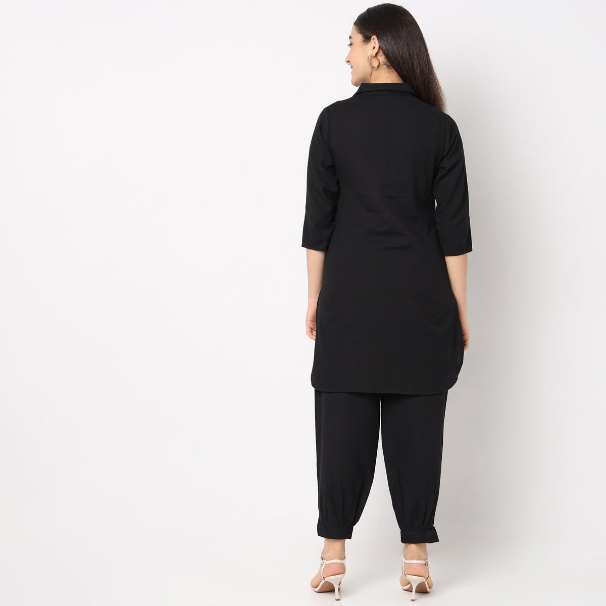 Straight Fit Solid Kurta with Pant Set - Style Union