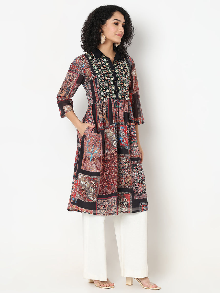 Regular Fit Printed Kurta